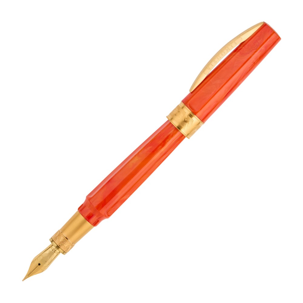 Stylo Plume M VISCONTI - Mirage Mythos Déméter - Orange & Finitions Or ...